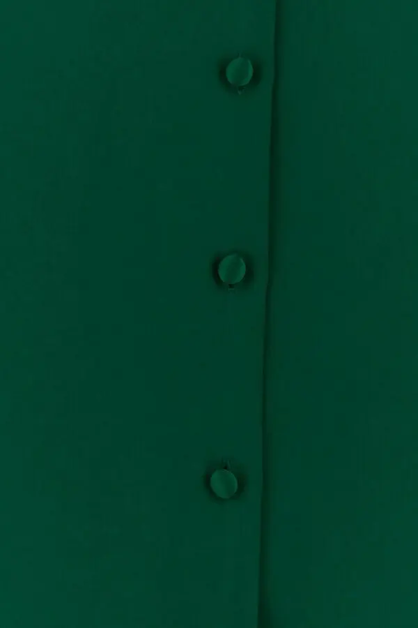 Versace Emerald Satin Blouse
