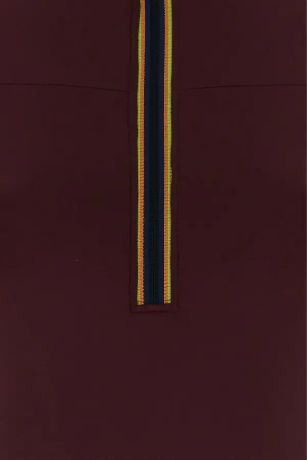 K-WAY Burgundy Scuba Minid Mini Dress