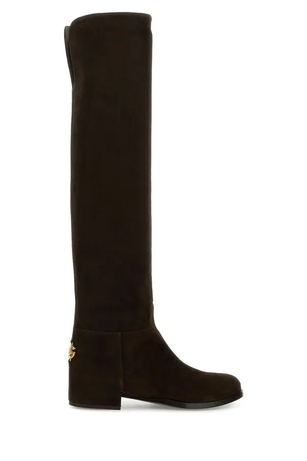 Dolce & Gabbana Chocolate Suede Boots