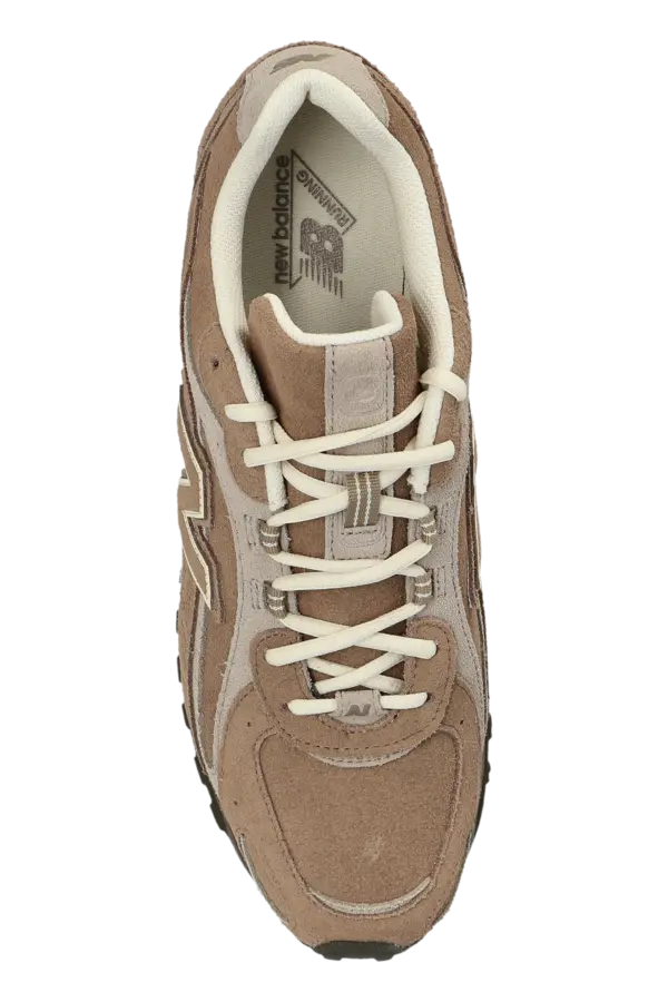 NEW BALANCE Suede And Textile Low Top Sneakers - Brown