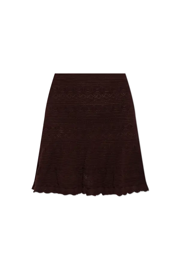 SELF-PORTRAIT Short Skirt With Decorative Weave