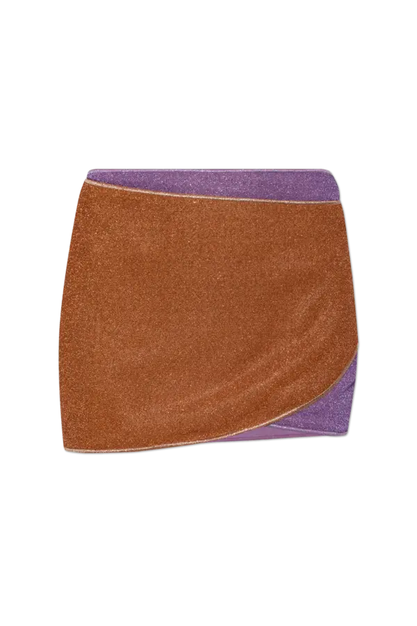 Oseree Short Skirt With Lurex Thread - Multicolour