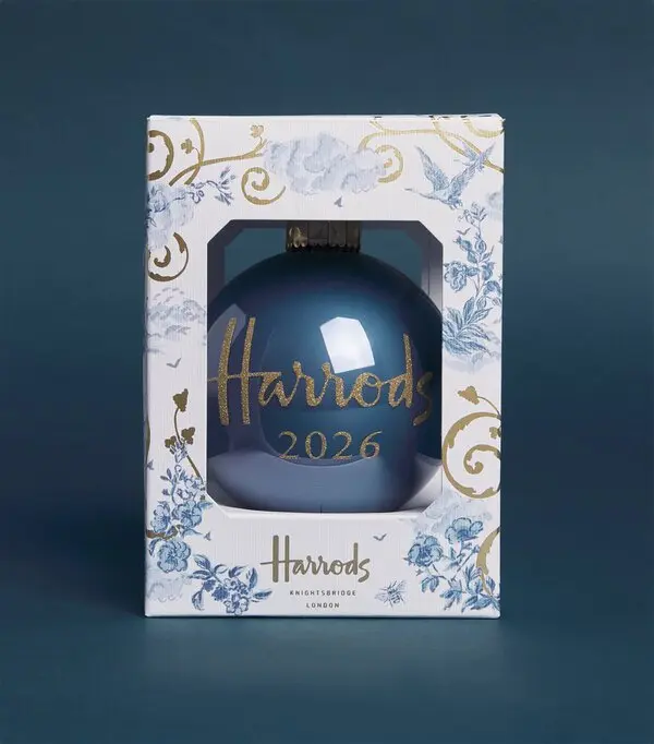 Harrods 2026 Year Bauble - Navy