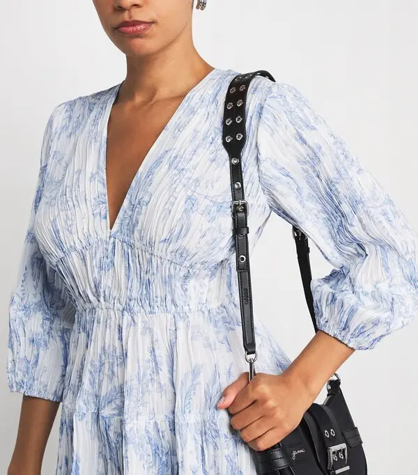Maje Pleated Mini Dress