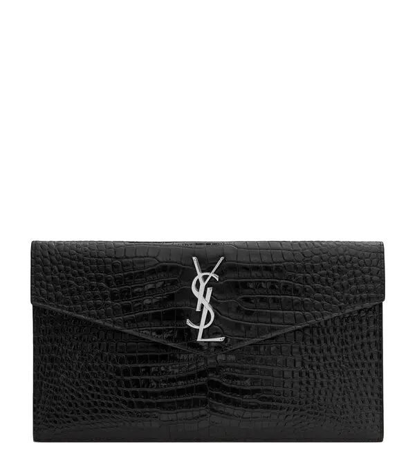 Saint Laurent Uptown Leather Clutch Bag