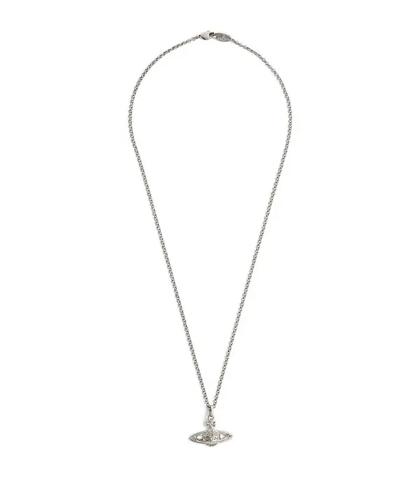 VIVIENNE WESTWOOD Mini Bas Relief Orb Necklace - Silver