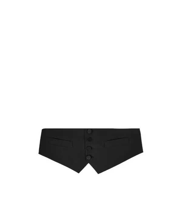 Dsquared2 Button-down Cropped Waistcoat - Black