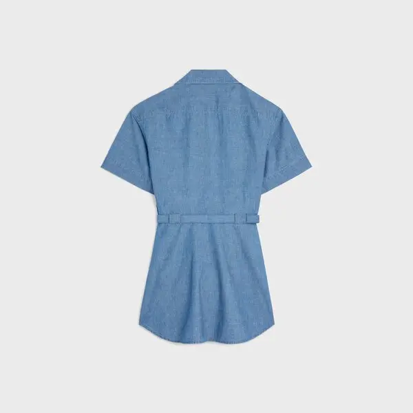 Celine Dress In Cotton Denim