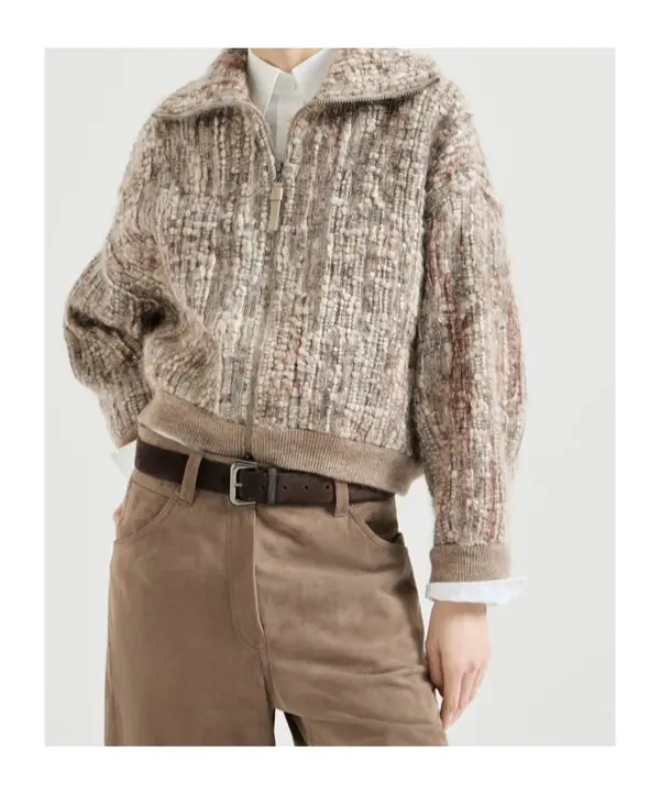 Brunello Cucinelli Embellished Zip-up Jacket