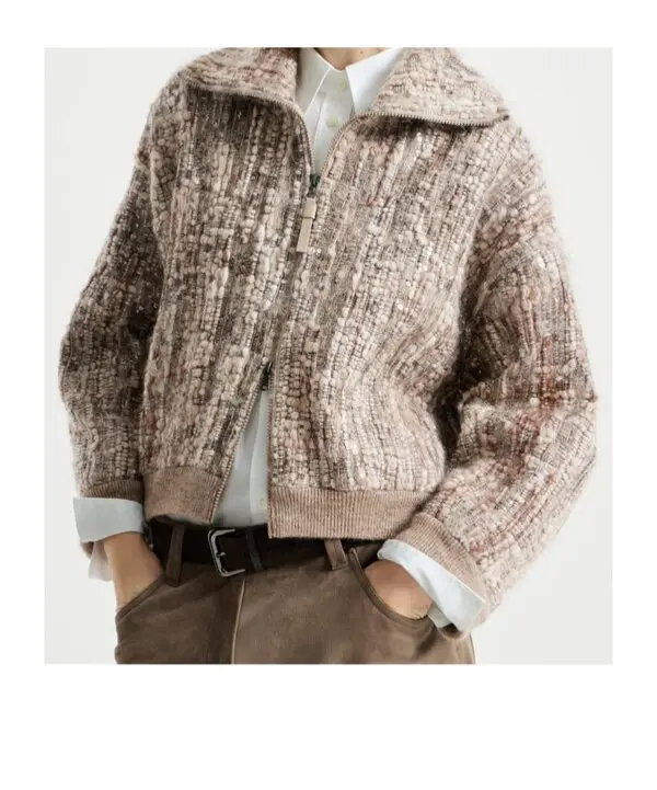 Brunello Cucinelli Embellished Zip-up Jacket