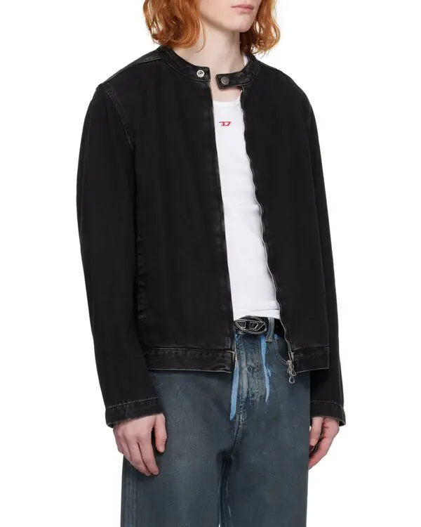 DIESEL® D-glory Denim Moto Jacket