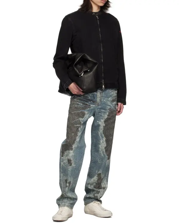 DIESEL® D-glory Denim Moto Jacket