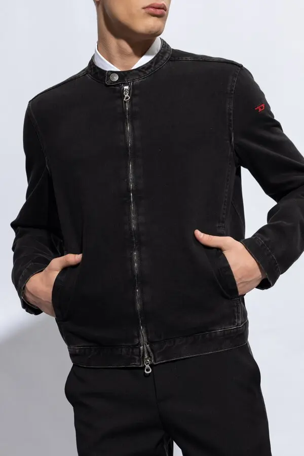 DIESEL® D-glory Denim Moto Jacket