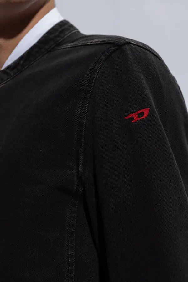 DIESEL® D-glory Denim Moto Jacket