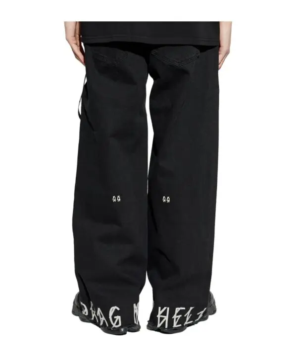 44 LABEL GROUP Logo Tape Straight Leg Jeans