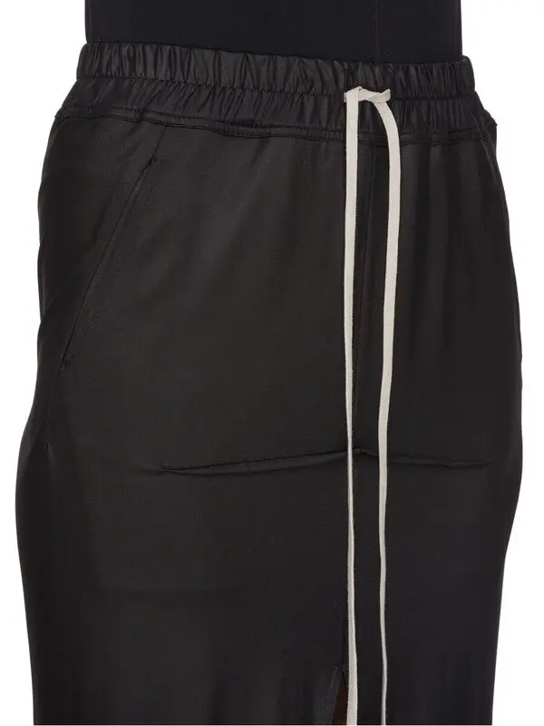 Rick Owens Sliced Pillar Jersey Skirt