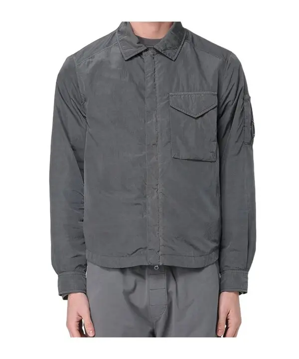 C.P. COMPANY Chrome-r Full Zip Shirt Jacket - Gray