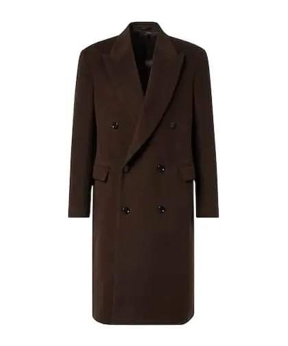 LARDINI Virgin Wool Overcoat - Black