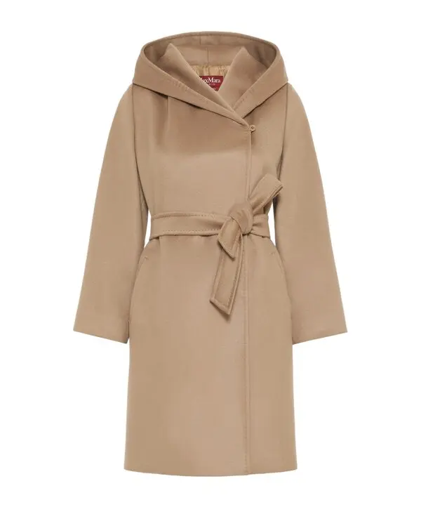 Max Mara Broadcloth Robe Coat - Camel