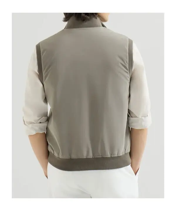 Brunello Cucinelli Bonded Nylon Vest With Thermore Padding
