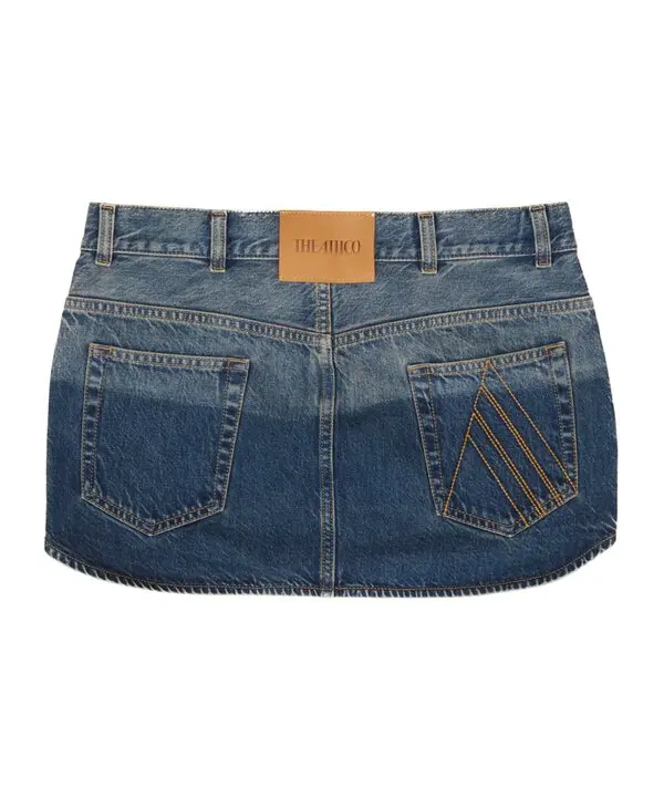 Attico Asymmetric Panel Mini Skirt