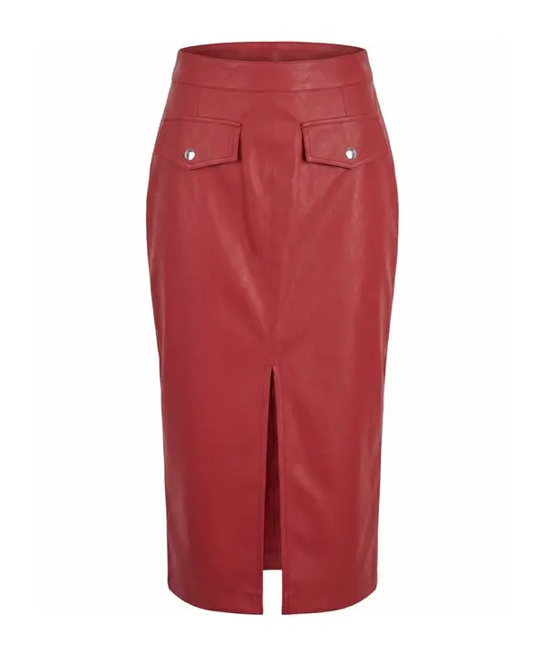 Pinko Back Slit Midi Skirt