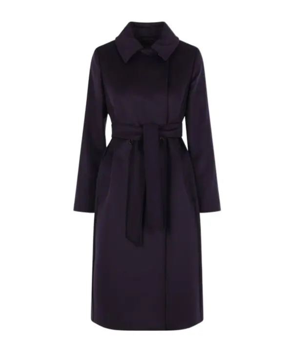 Max Mara Belted Coat - Blue