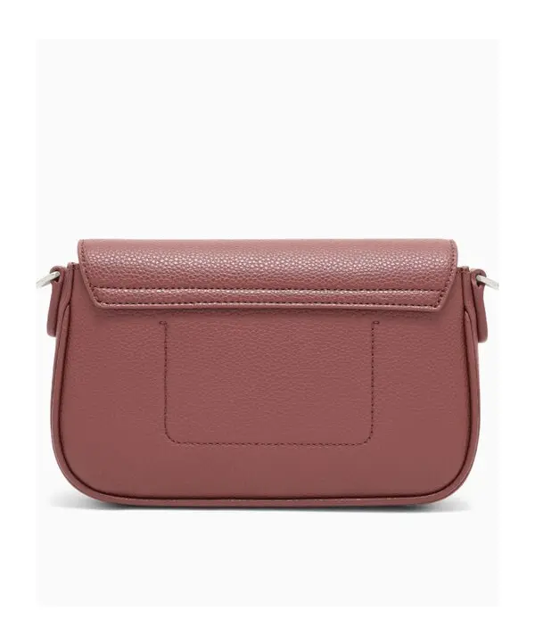 Emporio Armani Wallet On Chain With Pebbled Texture And Adjustable Strap