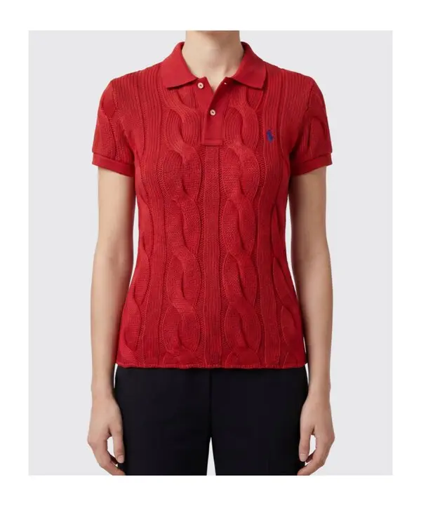 Polo Ralph Lauren Pony Embroidered Knitted Polo Shirt