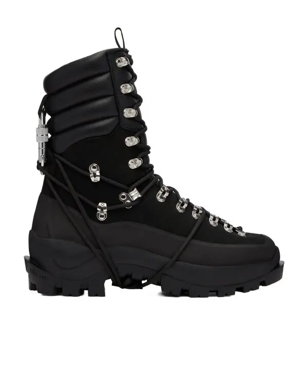 HELIOT EMIL Tall Hiking Lace-up Mid-calf Boots - Black