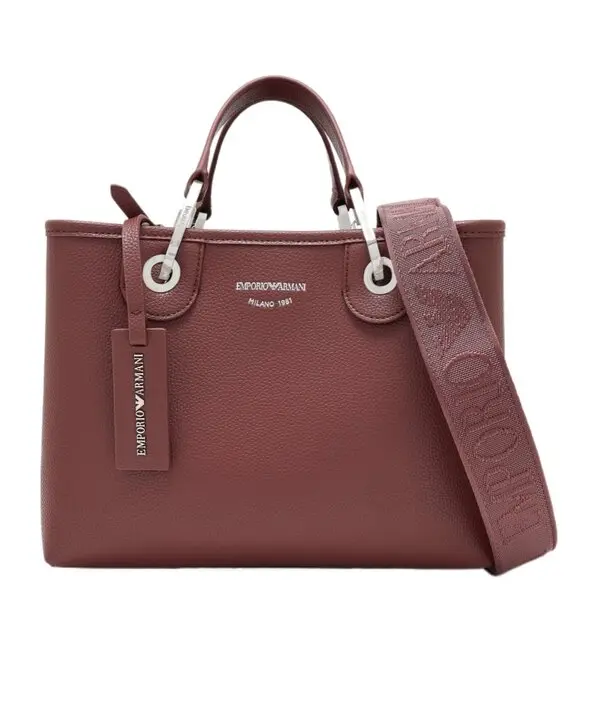 Emporio Armani Shopper Bag With Detachable Strap - Red