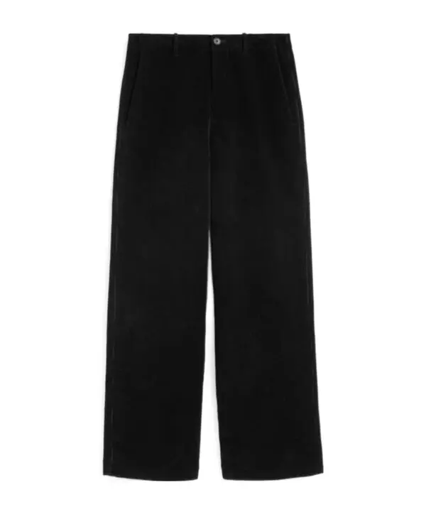 JIL SANDER Corduroy Trousers - Black