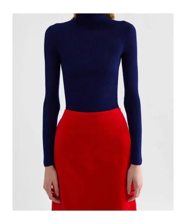 JIL SANDER Lightweight Wool High-neck Sweater