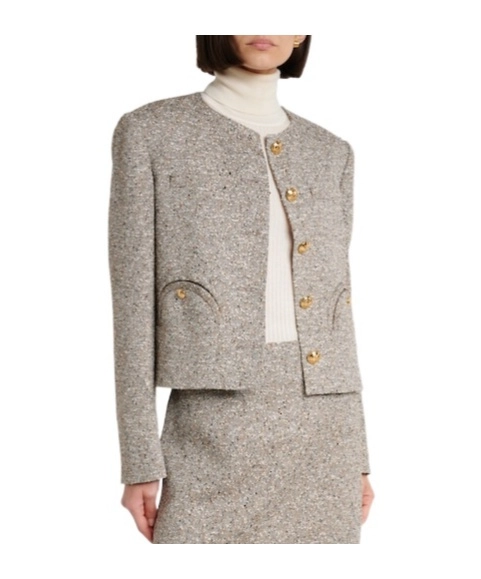 BLAZÉ MILANO Cropped Tweed Jacket