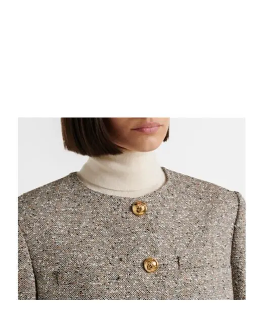 BLAZÉ MILANO Cropped Tweed Jacket