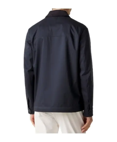 Canali Fleece-collar Coat