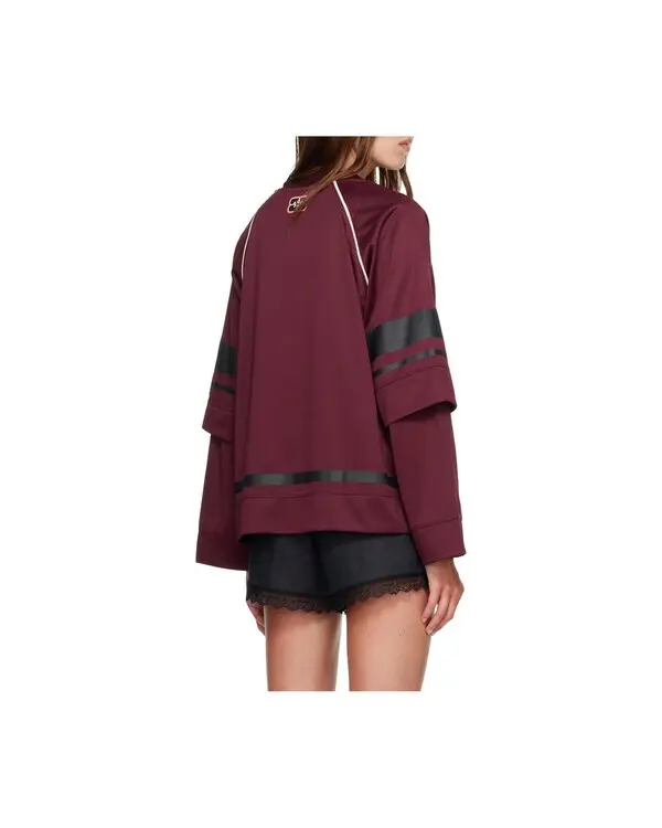 GANNI Double Layered Long Sleeve T-shirt - Brown