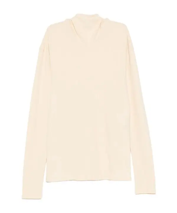 LEMAIRE Jersey Crepe Long-sleeve Scarf Top - No