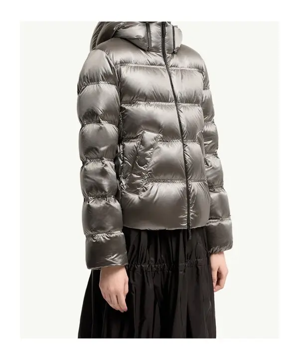 Moncler Sensation Hooded Down Jacket - Silver