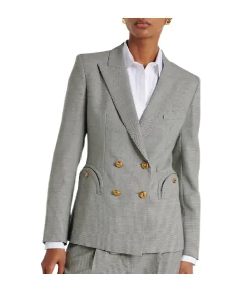 BLAZÉ MILANO Minimalist Plaid Blazer