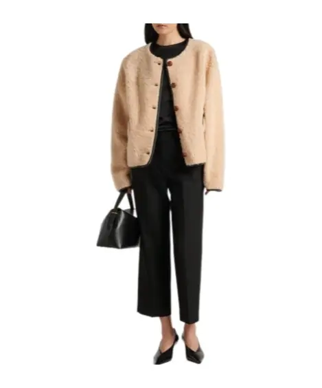 BLAZÉ MILANO Reversible Lamb Fleece Coat