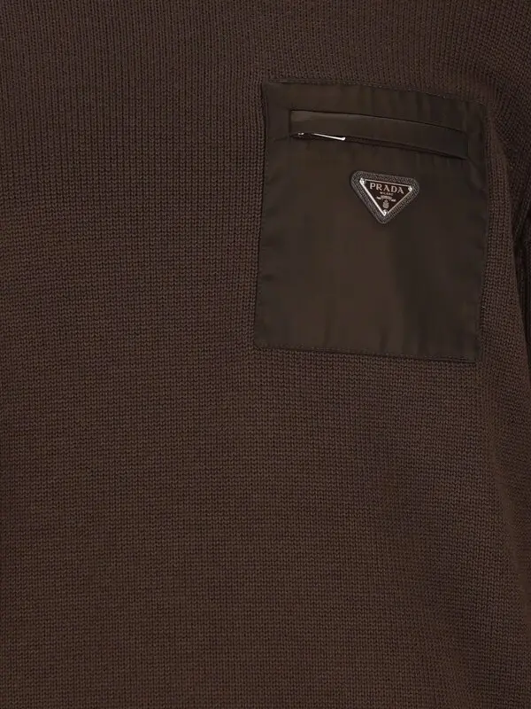 Prada Pocket-detailed Crewneck Jumper