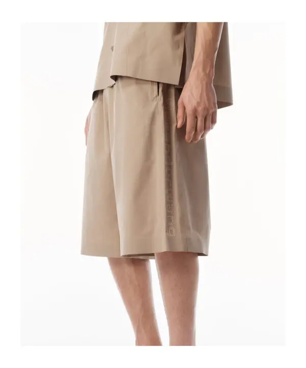 Alexander Wang Perforated Logo Mid-rise Short
