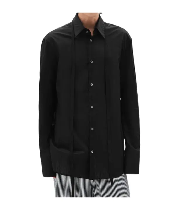 ANN DEMEULEMEESTER Elgar Buttoned Shirt - Black