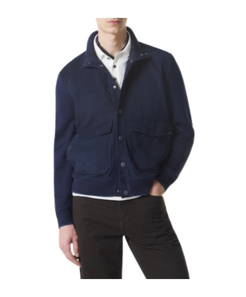 Canali Suede Bomber Jacket