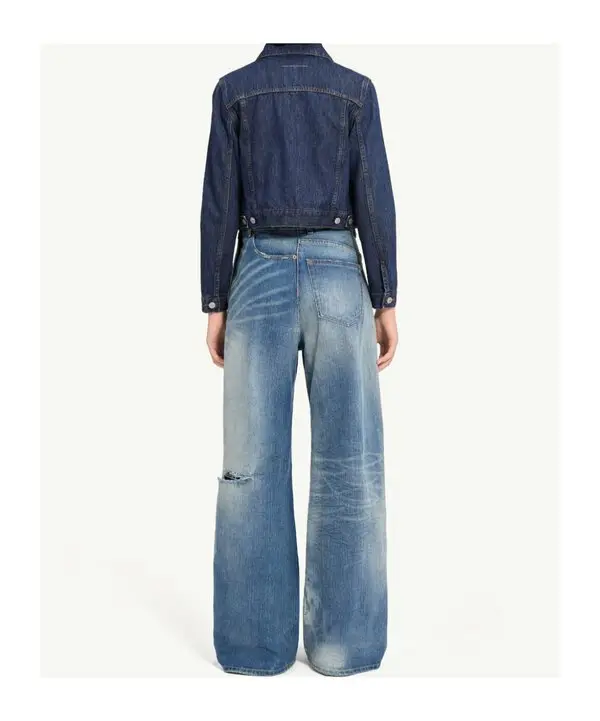 MAISON MARGIELA Distressed Asymmetrical Jeans