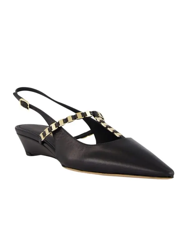 FERRAGAMO Ardea Chain-link Slingback Pumps