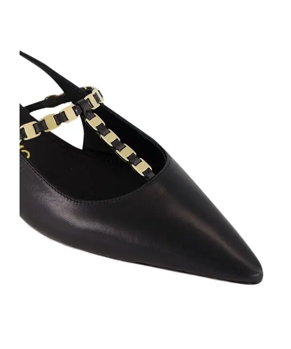 FERRAGAMO Ardea Chain-link Slingback Pumps