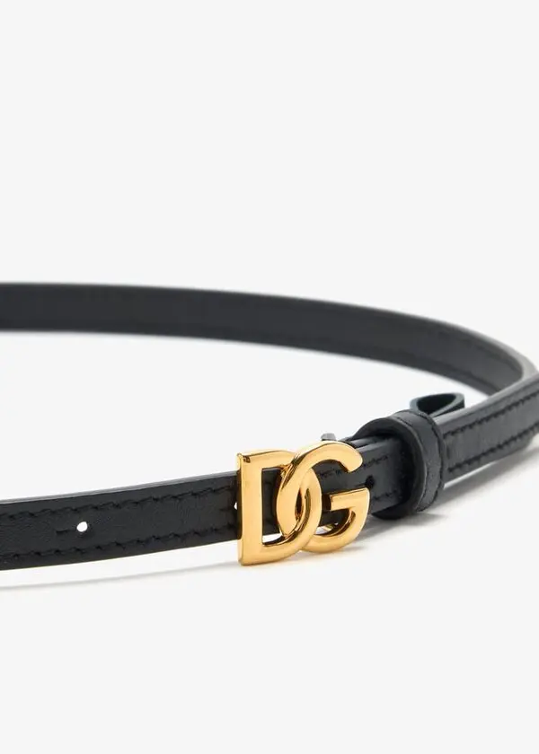 Dolce & Gabbana Dg Logo Slim Belt