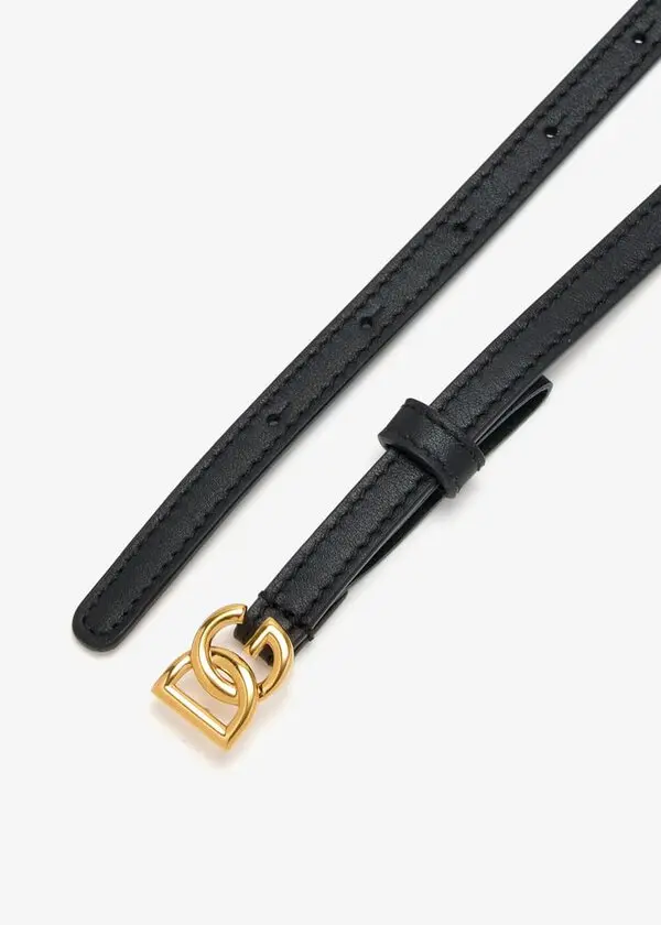 Dolce & Gabbana Dg Logo Slim Belt